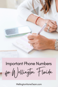 Wellington Florida Utilities | Important Local Phone Numbers