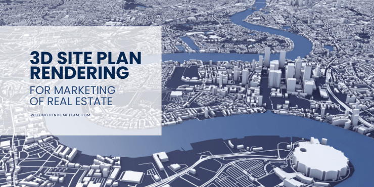 3D Site Plan Rendering for Marketing of Real Estate